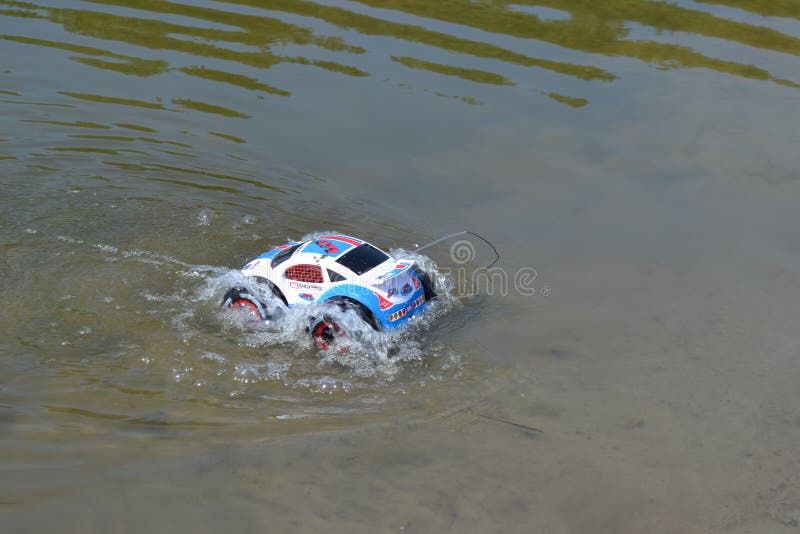 Remote Controlled Buggy through the Water Editorial Stock Photo - Image ...