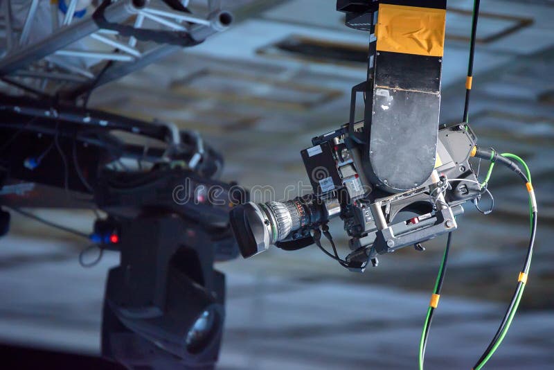 Remote Controlled Camera in Studio Stock Image - Image of studio ...