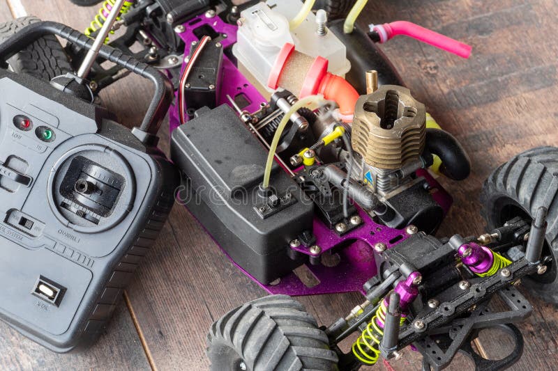 Remote-controlled Car with a Combustion Engine and Fuel Tank. it Sits ...