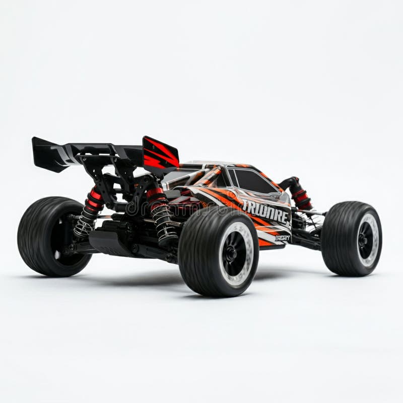 Remote-controlled Car with a Sleek Design, Characterized by Large ...