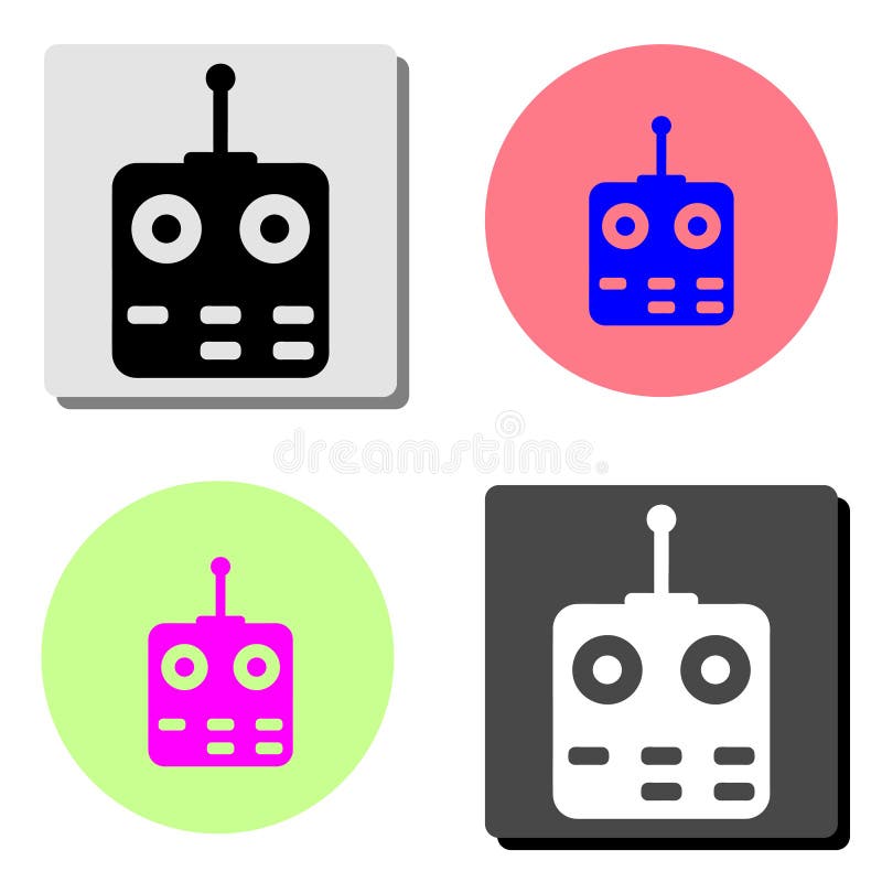 Remote Control Rc Transmitter Black Icon Stock Vector - Illustration of ...