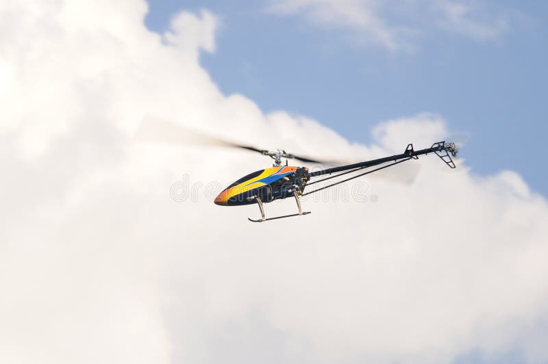 Remote Controlled Helicopter Stock Photo - Image of airfield, battery ...