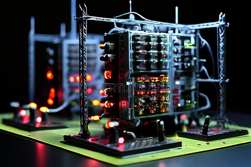 Remote Controlled Power Grid Close Up Analysis Emphasizes Remot Stock ...