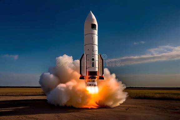 Remote Controlled Rocket a Rocket that Can Be Launched and Contr Stock ...