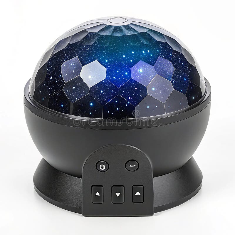 Remote Controlled Star Projector Ceiling Light Stock Illustration ...