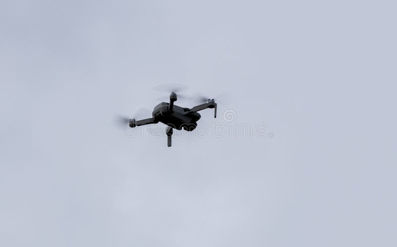 Remote-controlled Unmanned Aerial Vehicles Drones Flyers Stock Image ...