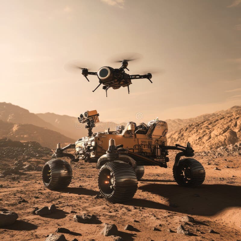 A Remote-controlled Vehicle Navigates through a Desert Terrain with ...