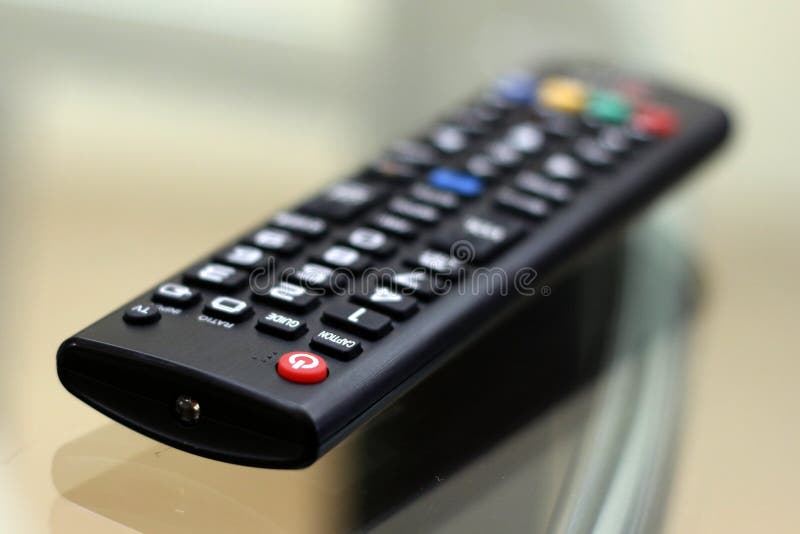 Remote Controller with Focus on Power Button Stock Photo - Image of ...