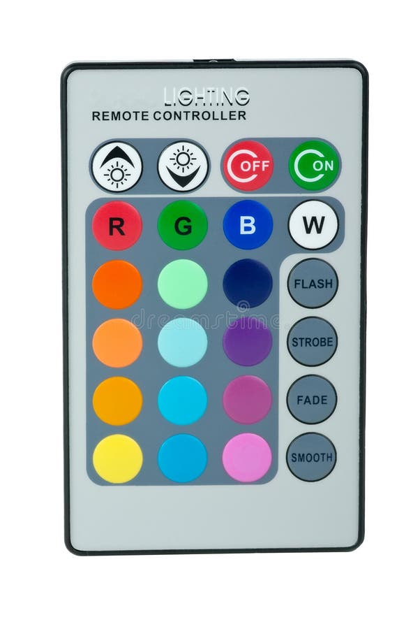 Remote Controller for RGB LED Lamp Stock Photo - Image of unit, full ...