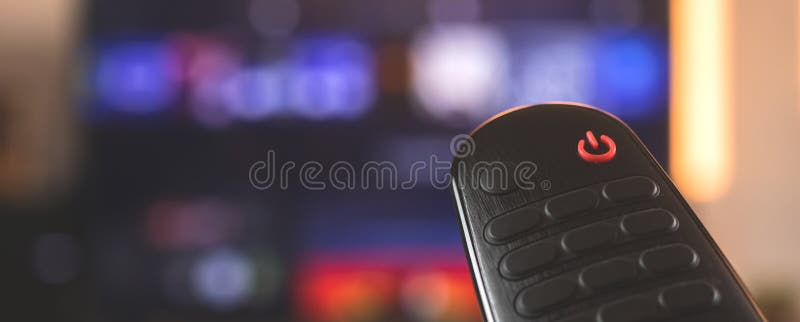 Remote Controller for TV Streamig Services, Banner Photo Selective ...