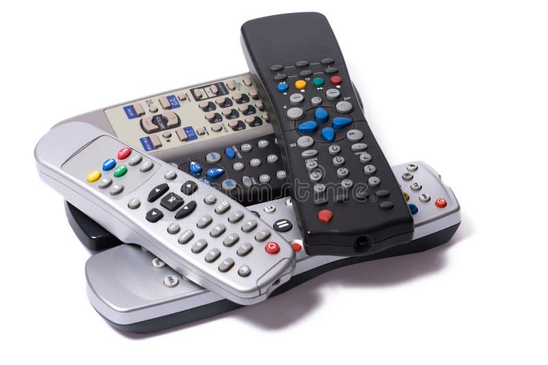 Bunch of remotes stock image. Image of gadget, button - 9673843