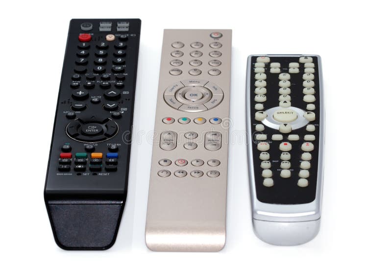 Remote controls stock image. Image of isolated, control - 12705347