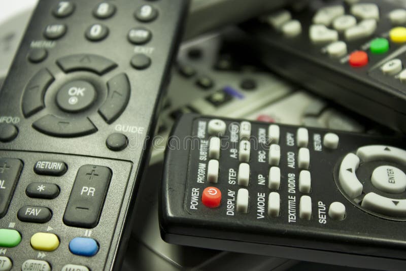 Remote controls stock image. Image of variety, frequency - 25263939