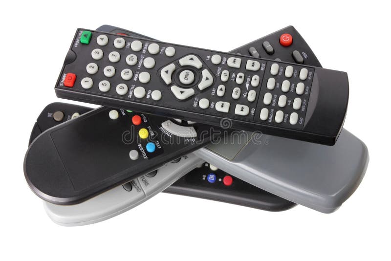 Remote Controls stock image. Image of detail, digital, black - 95235
