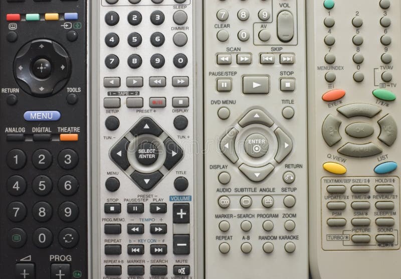 Remote Controls stock photo. Image of television, shot - 3626296
