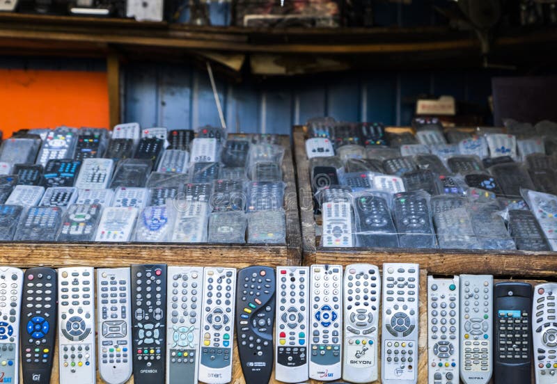 Remote controls editorial stock image. Image of multimedia - 119498924