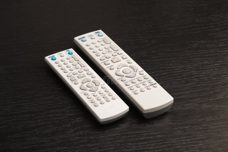 Remote Controls for Tv and Dvd Stock Photo - Image of remote, home ...
