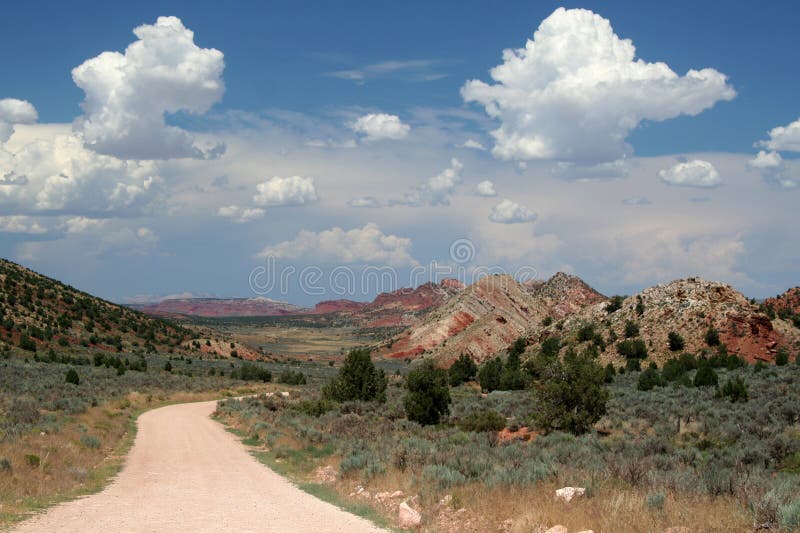 Remote Desert Dirt Road stock photo. Image of hiking, travel - 1568712