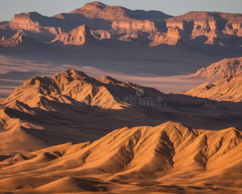 Remote Desert Landscape stock illustration. Illustration of sand ...