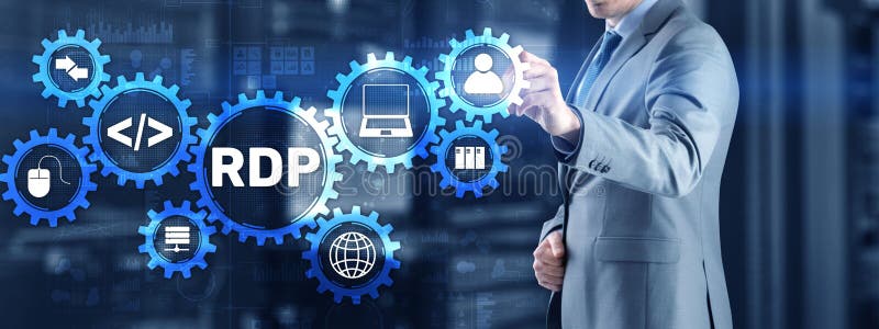 RDP Remote Desktop Protocol. Terminal Services. Server Background ...