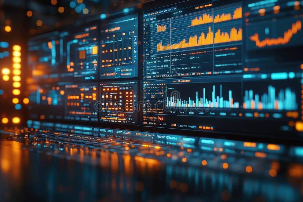 A Remote Desktop Protocol (RDP) Connection on a Computer Screen, Modern and Technical Stock ...