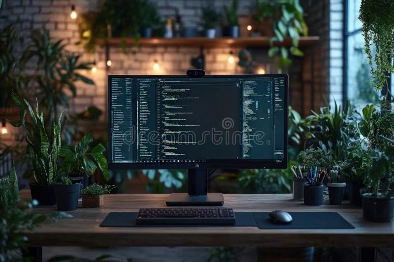 A Remote Desktop Protocol Rdp Connection On A Computer Screen Modern And Technical Stock