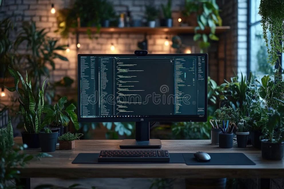 A Remote Desktop Protocol (RDP) Connection on a Computer Screen, Modern and Technical Stock ...