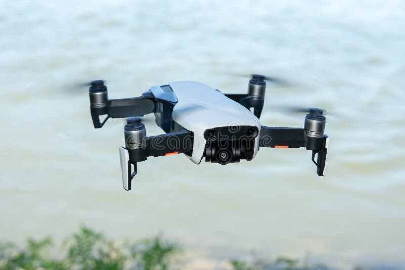 Remote Drone Flying with Video Camera on Board Stock Image - Image of ...