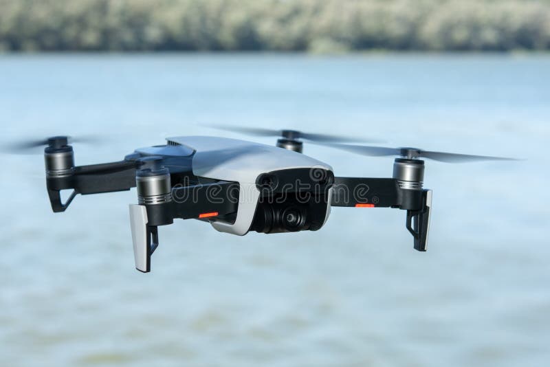 Remote Drone Flying with Video Camera on Board Stock Image - Image of ...