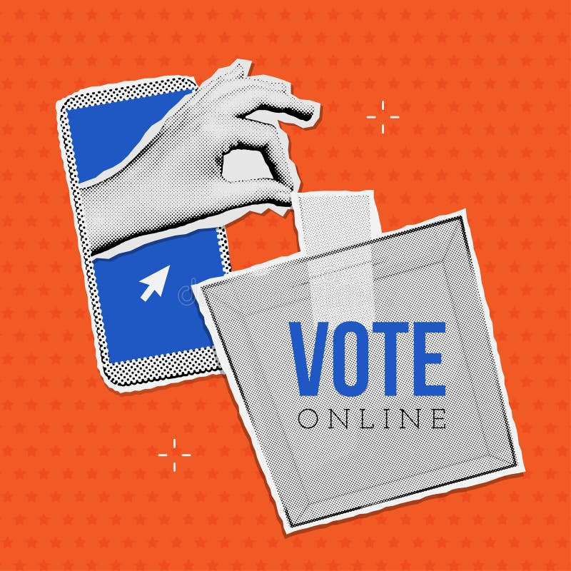 Remote Electronic Voting Banner. 20024 Online Elections Stock Vector ...
