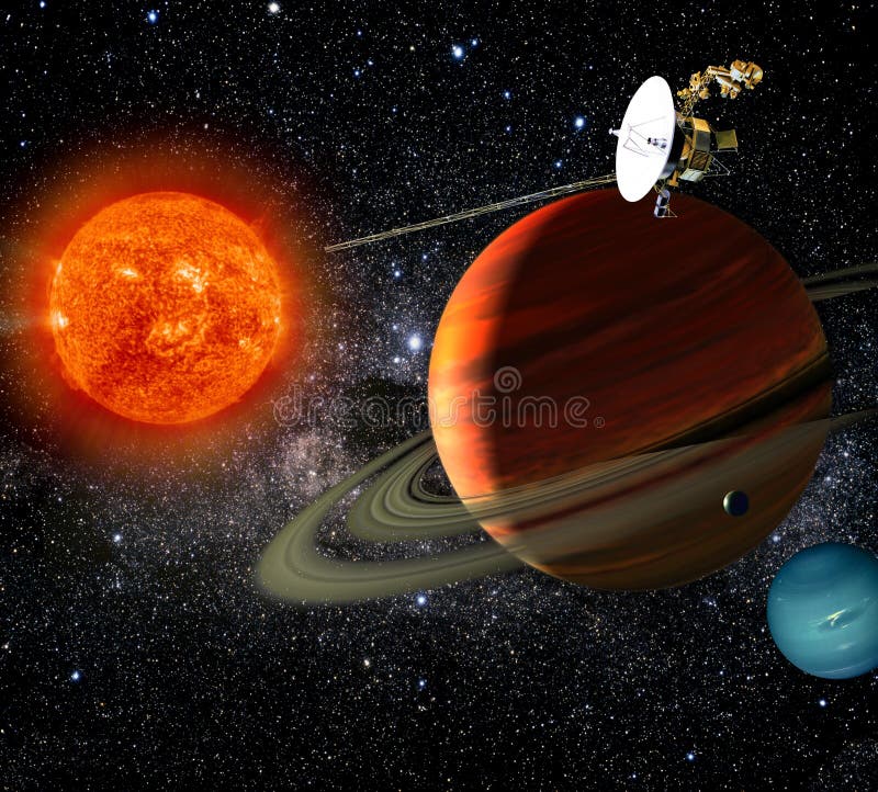 Space Exploration - the Final Frontier Stock Photo - Image of rings ...