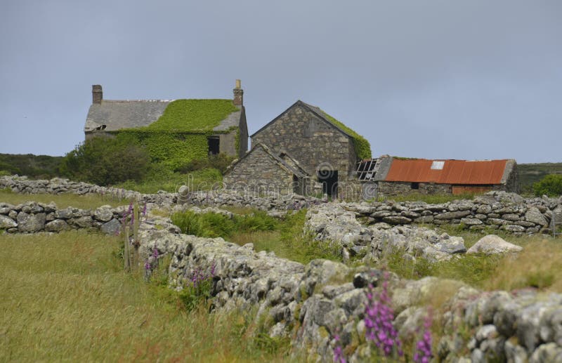 Remote Farm Near Zennor, Cornwall Stock Image - Image of britain ...