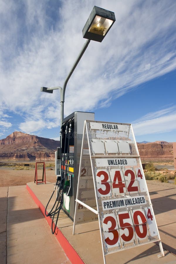 Remote Gas Station stock image. Image of journey, moab - 3760095