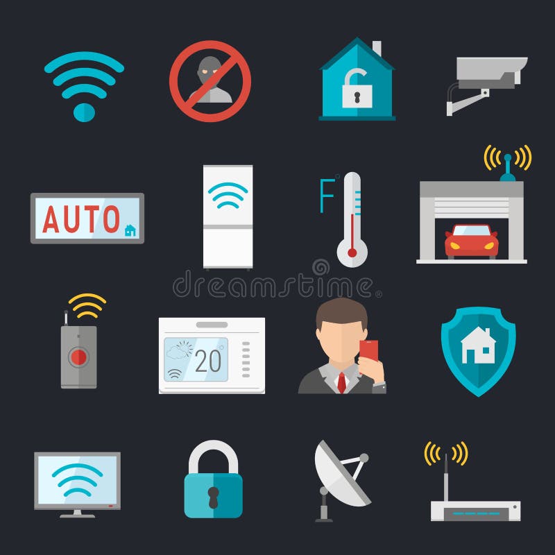 Remote Home Control System Smart House Vector Stock Vector ...