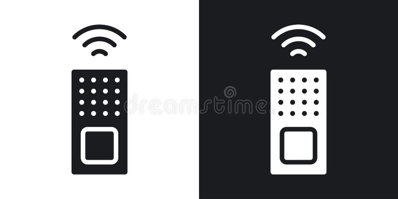 Remote icon vector stock vector. Illustration of wireless - 348264373