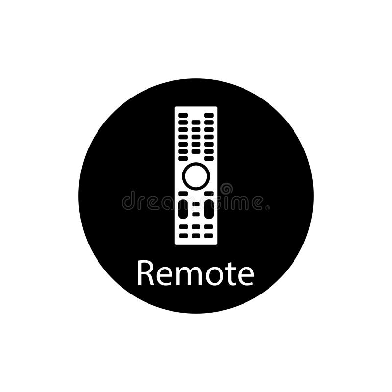 Remote icon vector stock vector. Illustration of clear - 287121553