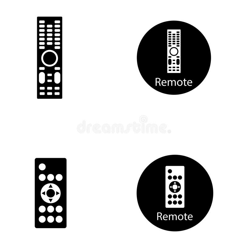 Remote icon vector stock vector. Illustration of business - 287122394