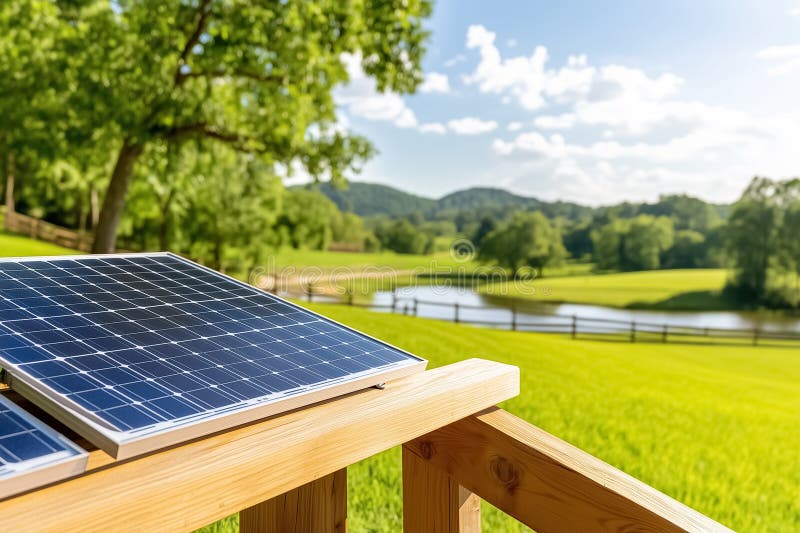 Remote Irrigation Control Panel, Powered by Solar Energy, Overlooks a ...