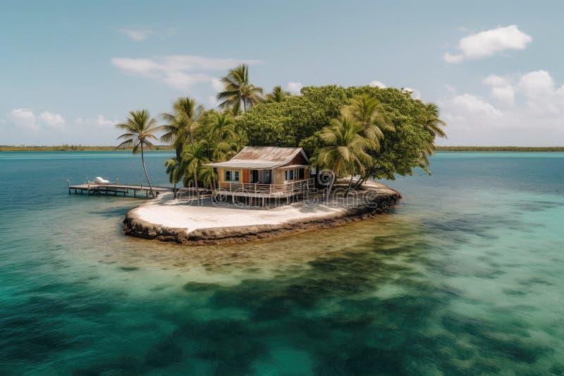 Remote Island Getaway with Private Beach, Palm Trees, and Crystal-clear ...