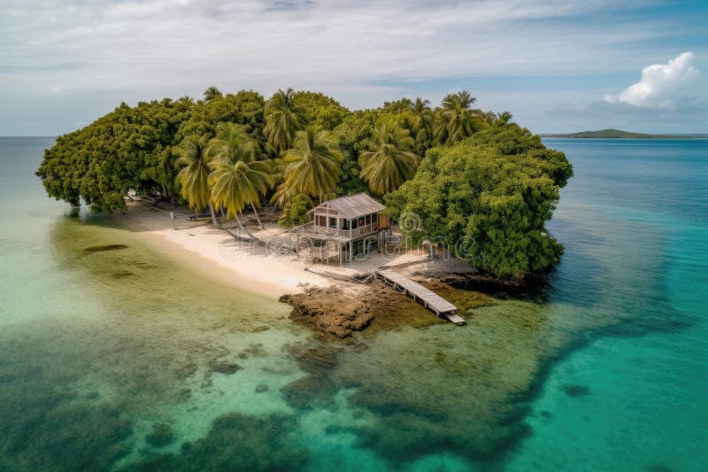 Remote Island Getaway with Private Beach, Palm Trees, and Crystal-clear ...