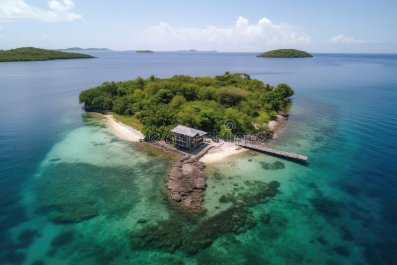 Remote Island Getaway with Private Beach, Surrounded by Crystal-clear ...