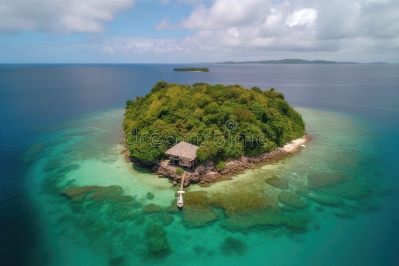 Remote Island Getaway with Private Beach, Surrounded by Crystal-clear ...