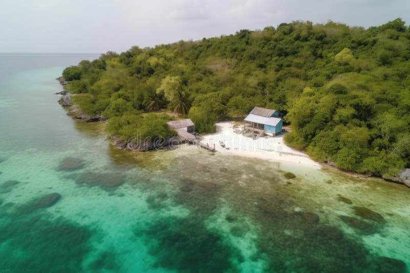 Remote Island Getaway with Private Beach, Surrounded by Crystal-clear ...