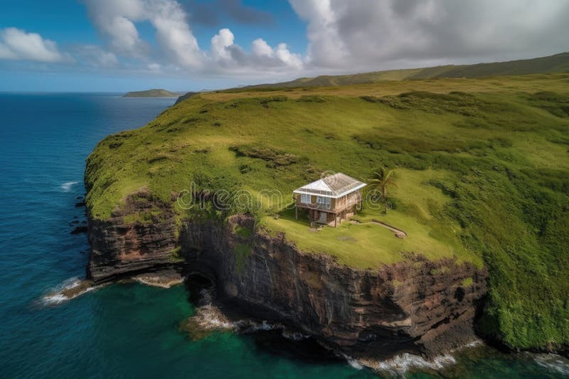 Remote Island Getaway with Scenic Cliffside Views and the Ocean in the ...