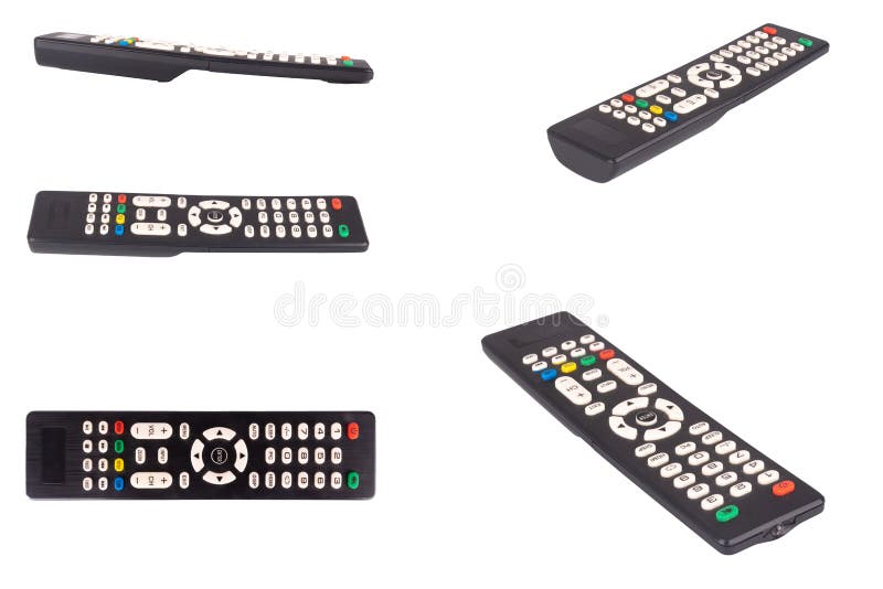 Remote Isolated on White Background Stock Image - Image of illustrative ...