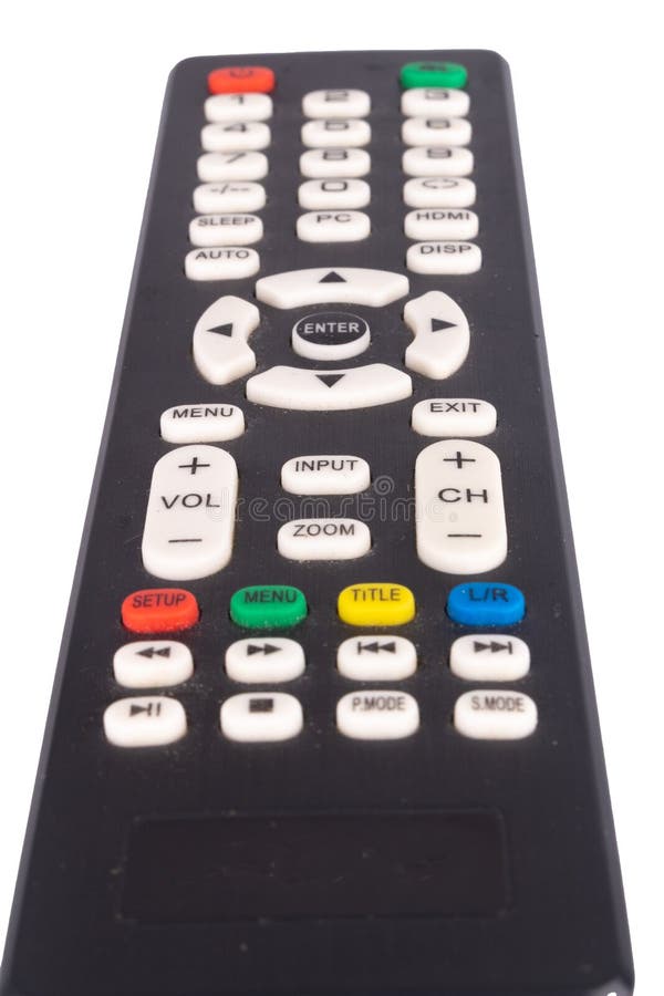 Remote Isolated on White Background Stock Photo - Image of electronic ...