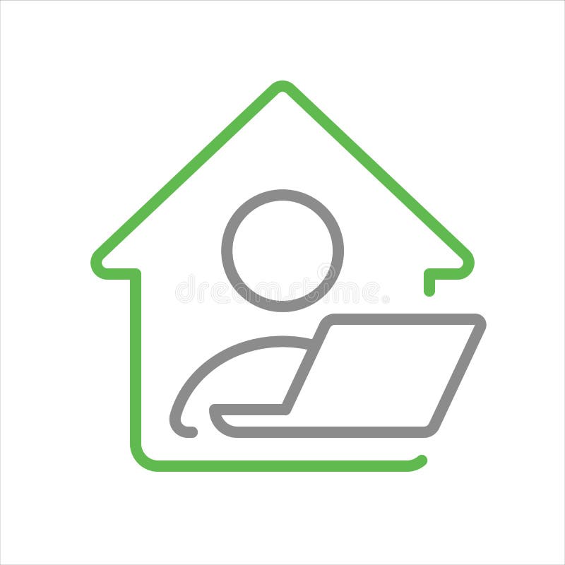 Remote Working Icon Stock Illustrations – 2,159 Remote Working Icon ...