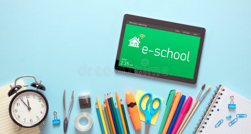 Remote Learning, E-learning Concept Stock Image - Image of learning ...