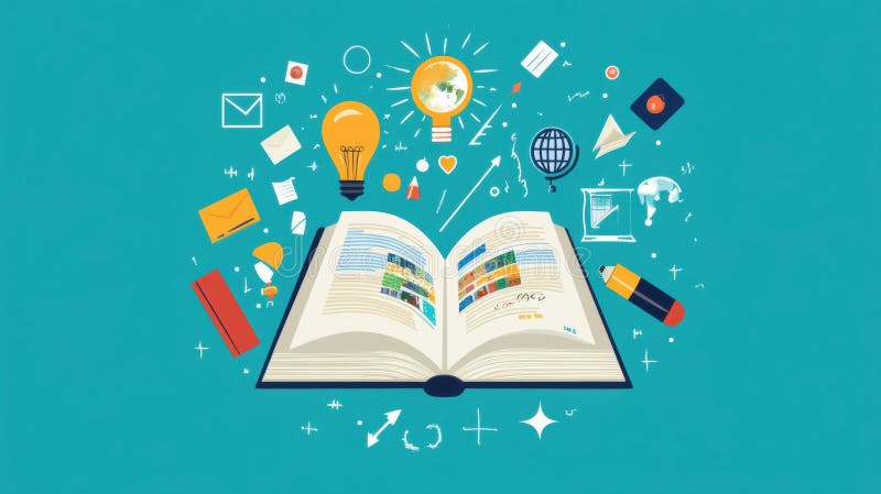 Remote Learning with Students on Video Platforms Stock Illustration ...