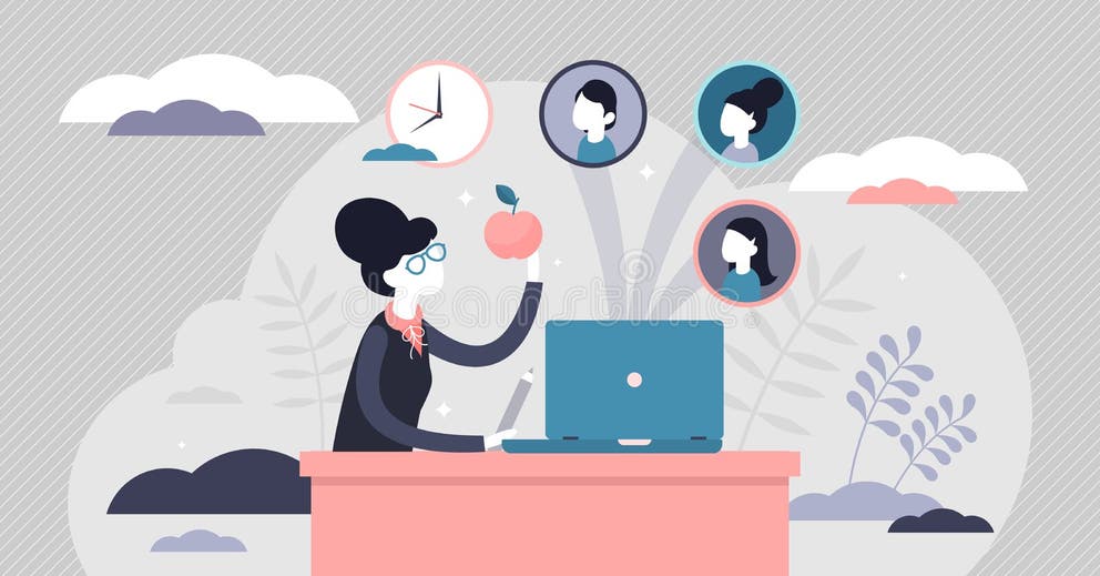 Remote Teaching Stock Illustrations – 9,312 Remote Teaching Stock ...